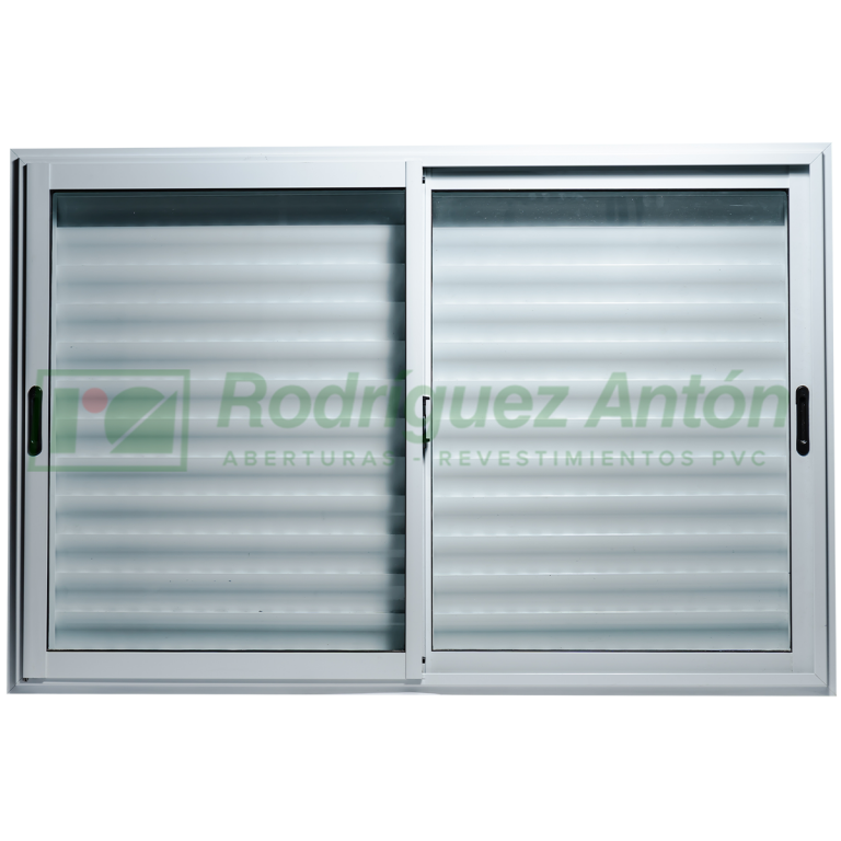 Ventana MODERNA corrediza vidrio entero c/celosia corred 1.50m X 1.00m – Rodriguez Anton